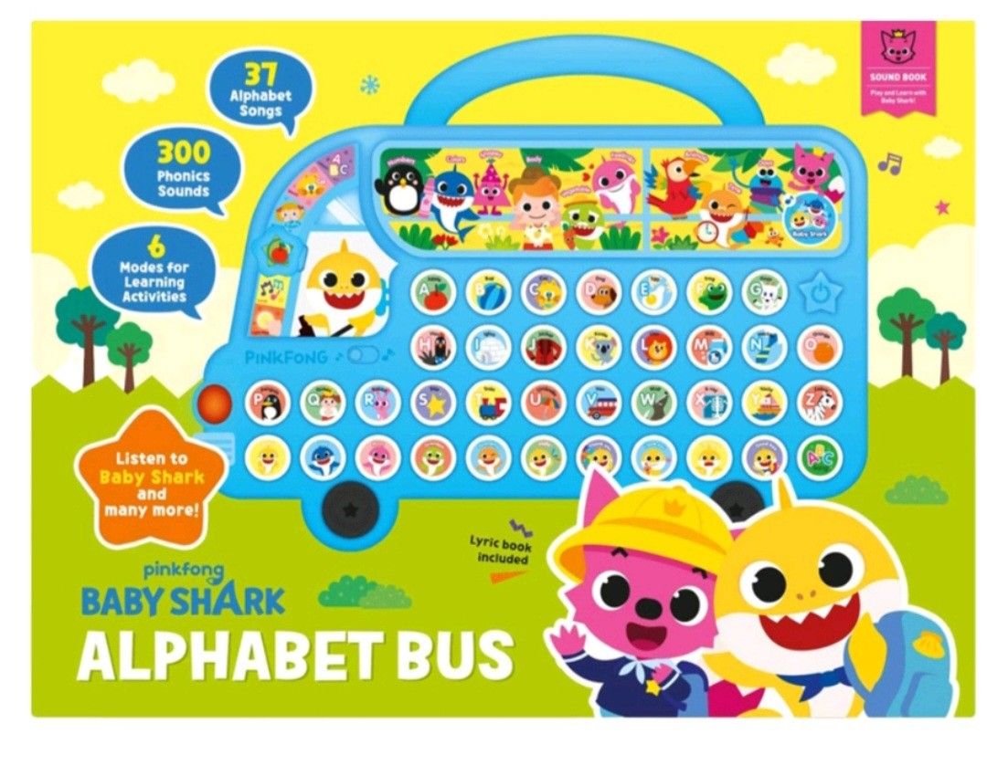Pinkfong Baby Shark ABC bus toy, Babies & Kids, Infant Playtime on ...