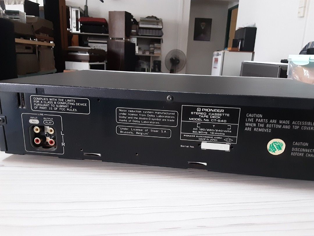 Pioneer CT-540 cassette deck, Audio, Other Audio Equipment on Carousell