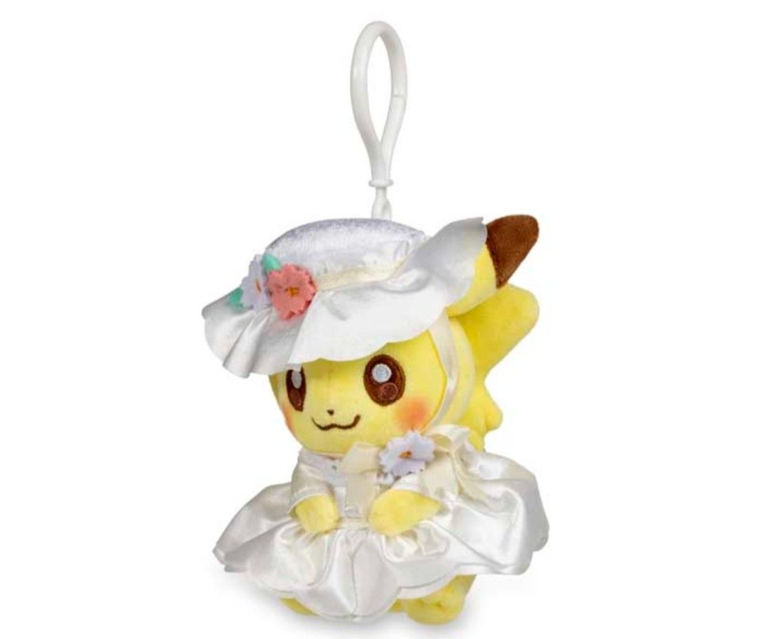 POKEMON CENTER - Pikachu Happy Spring Plush Key Chain, Hobbies & Toys ...