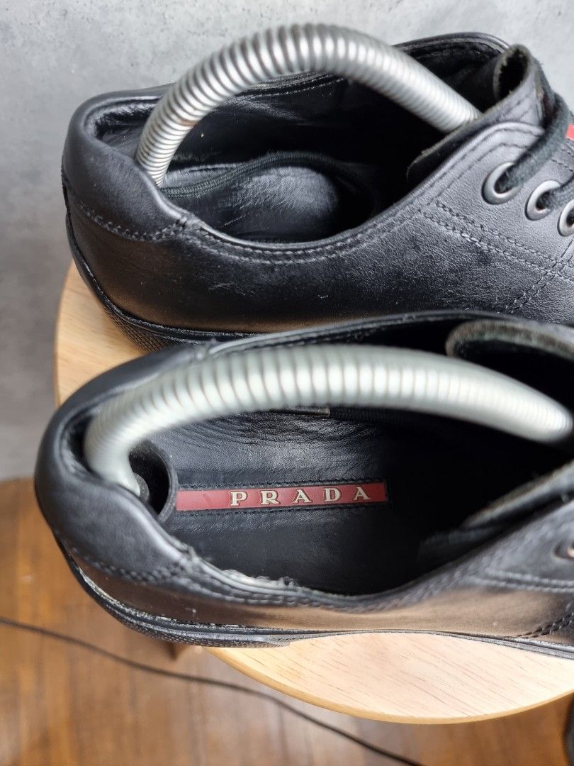 Prada Linea Rossa Leather Shoes, Men's Fashion, Footwear, Casual Shoes ...