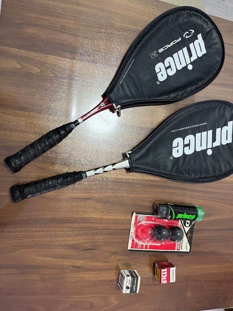 Prince Squash Rackets and balls, Sports Equipment, Sports & Games ...