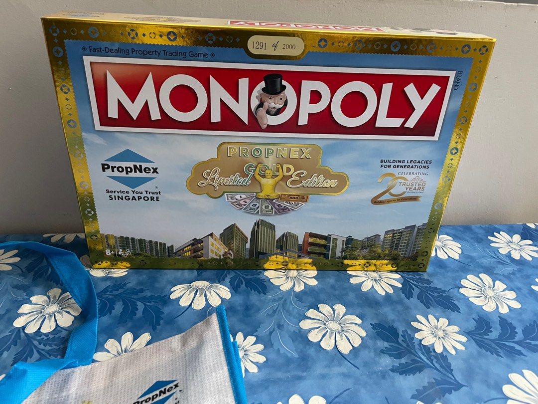 Propnex monopoly gold, Hobbies & Toys, Toys & Games on Carousell