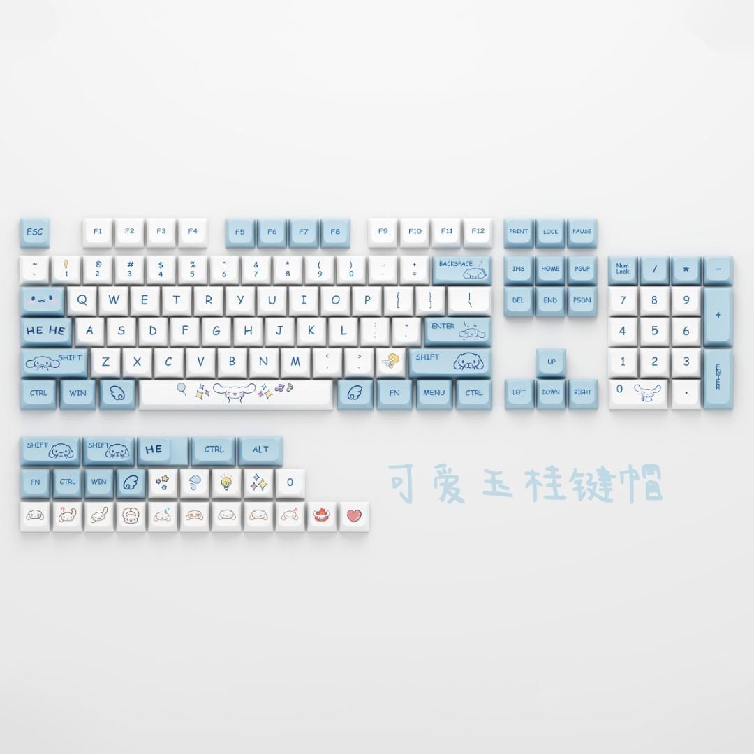 [Ready] Cinnamoroll Kuromi XDA Keycap mechanical keyboard Cute Sanrio ...