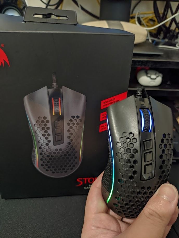 Redragon M808 Storm Lightweight RGB Gaming Mouse, 85g Ultralight ...