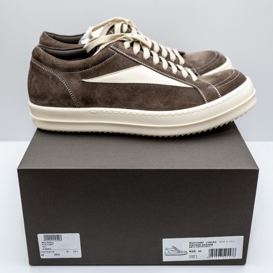 Rick Owens Vintage Sneakers in Dust AKA Vans, Luxury, Sneakers ...