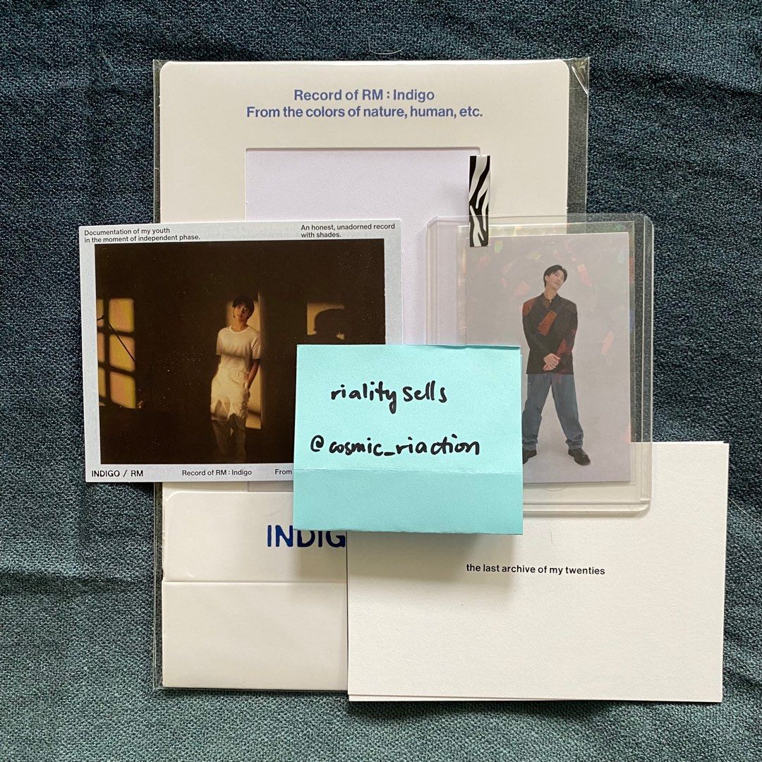 BTS RM Indigo Weverse Version Photocard, Post Card, and Instant Photo ...