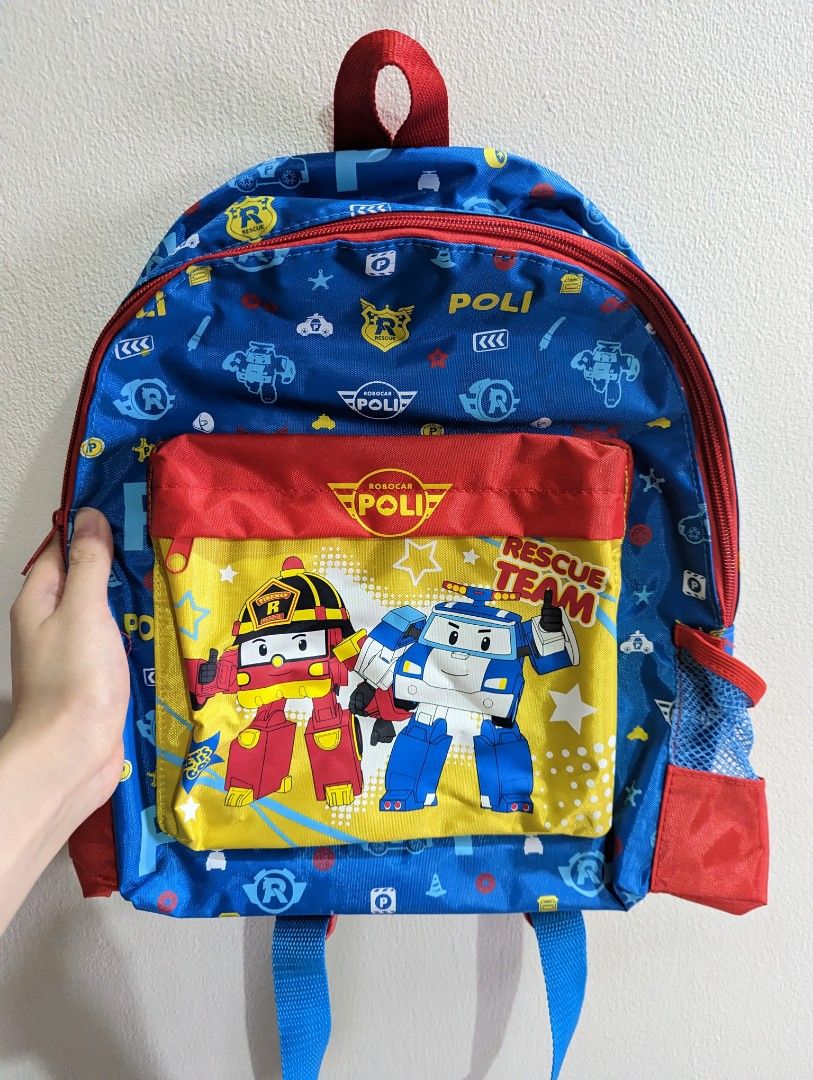 Robocar Poli Kids Backpack, Babies & Kids, Babies & Kids Fashion on ...