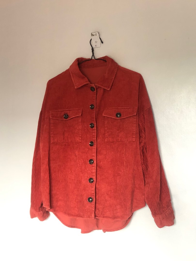 Rust Corduroy Jacket, Men's Fashion, Coats, Jackets and Outerwear on ...