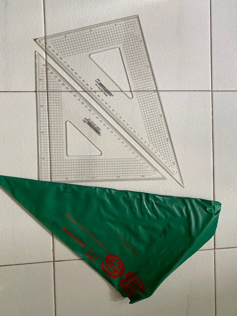 Saintograph Set squares, Hobbies & Toys, Stationery & Craft, Craft Supplies & Tools on Carousell