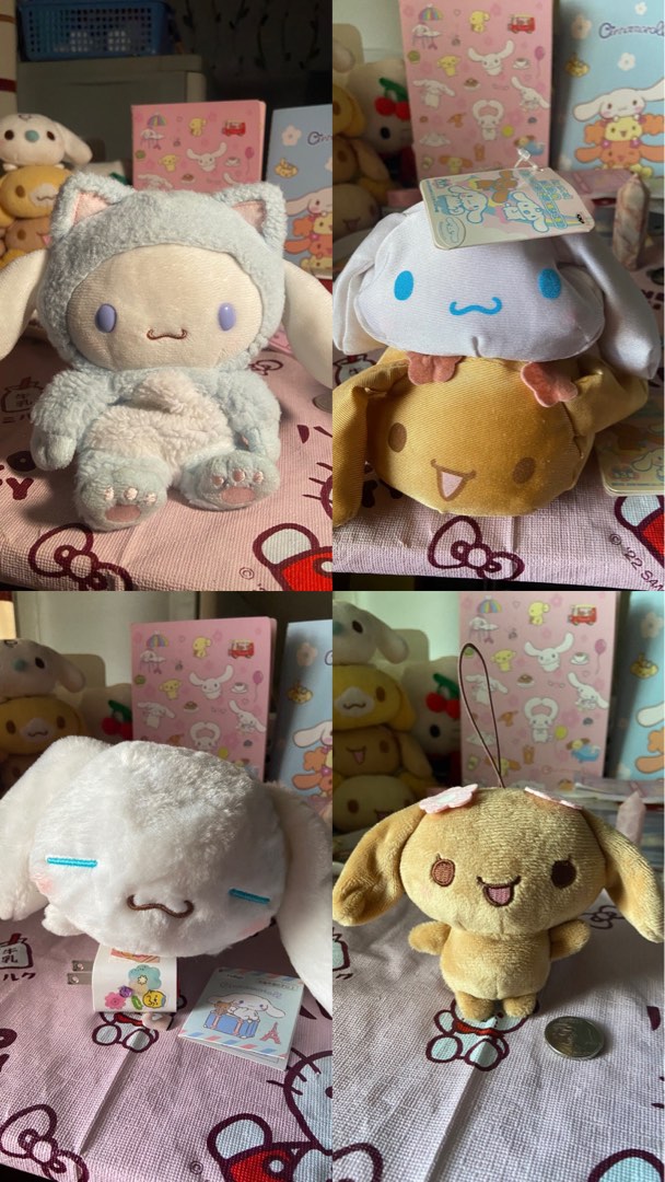 [SALE] cinna and friends bundle ! mocha cinnamoroll neko plush sanrio ...