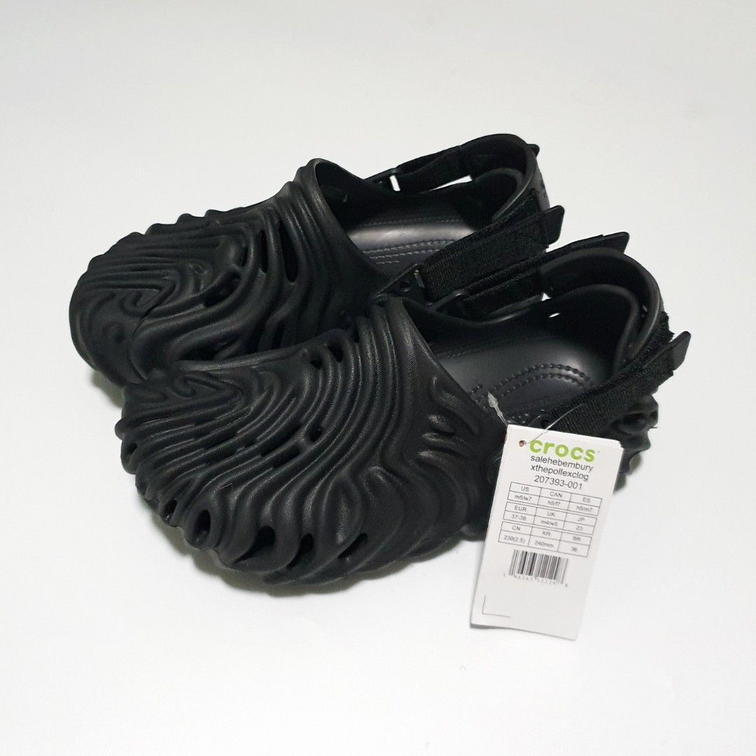 SALEHE BEMBURY X CROCS POLLEX CLOG in 'SASQUATCH' Black Colorway, Women ...