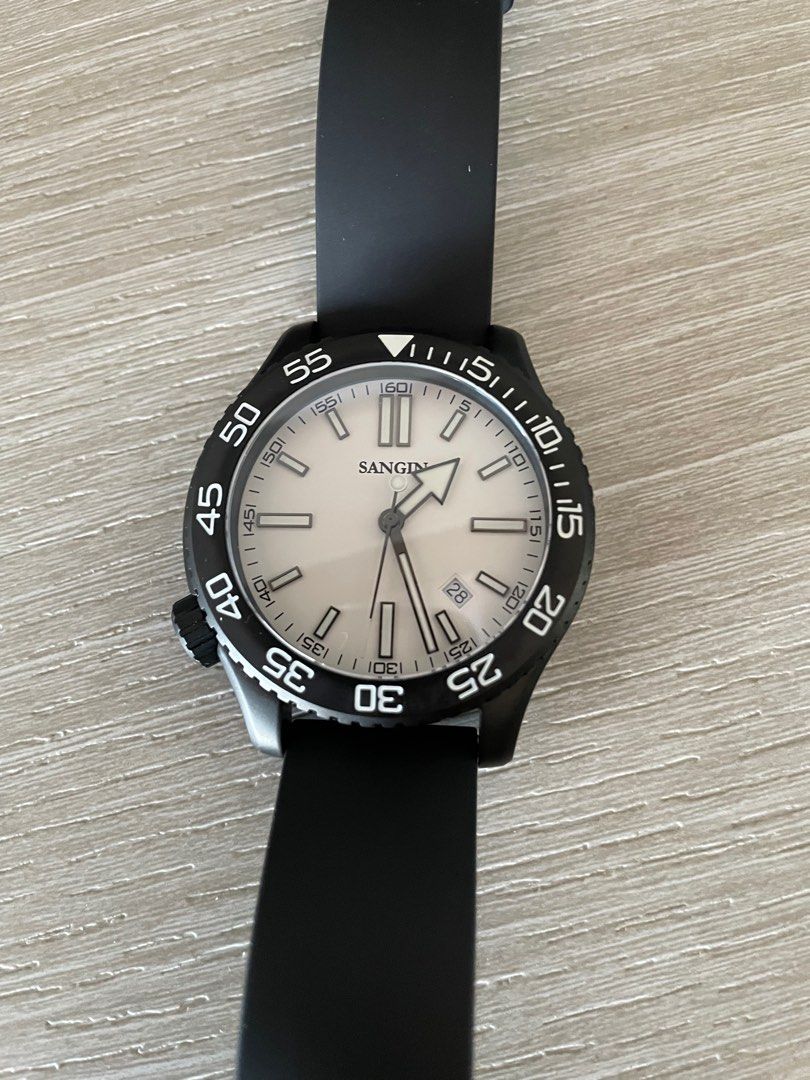 Sangin Kinetic Oxford White Limited Edition, Men's Fashion, Watches ...