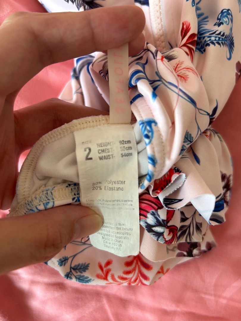 Seafolly twinning floral swimming costumes for mummy and daughter ...