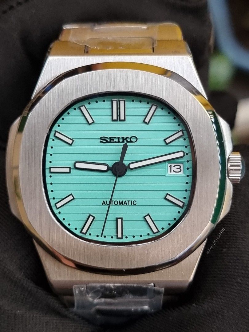 Seiko Mod Nautilus Tiffany, Luxury, Watches on Carousell