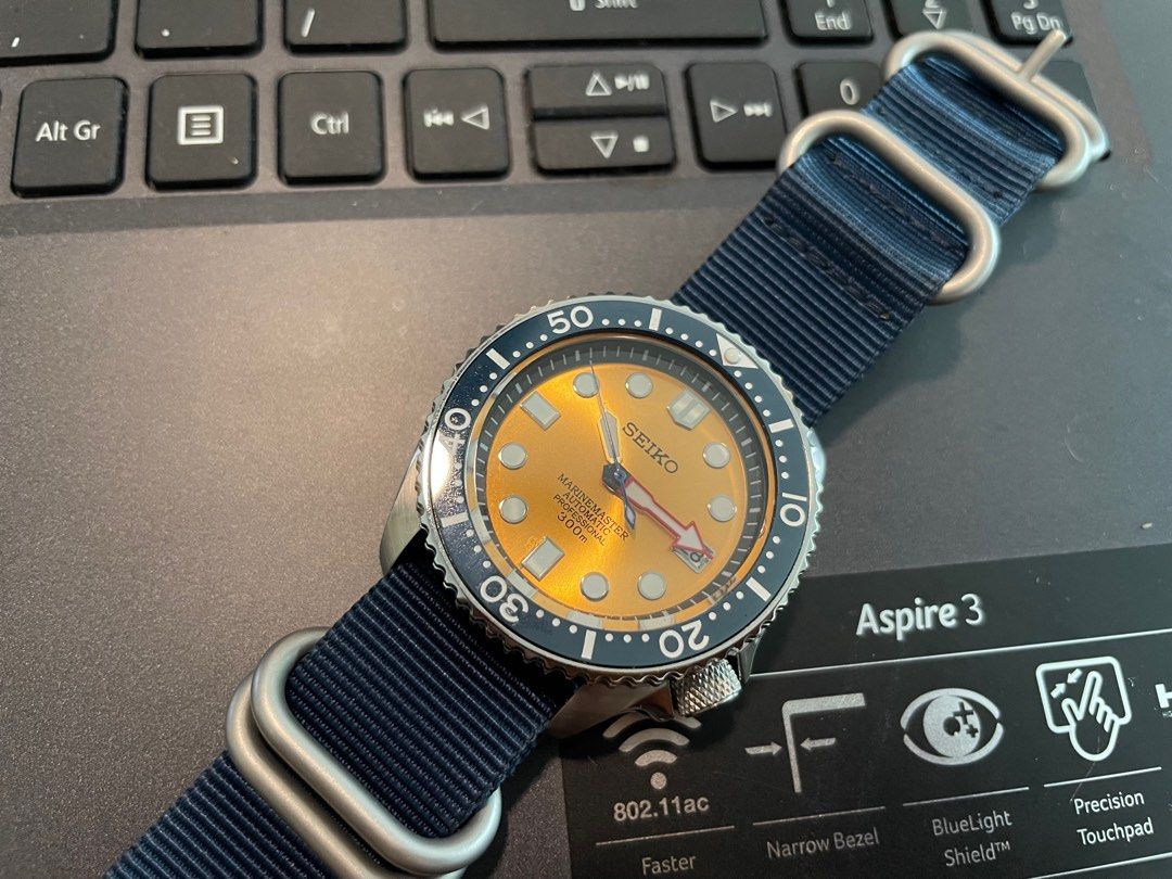 Seiko mod orange sunburst, Men's Fashion, Watches & Accessories ...