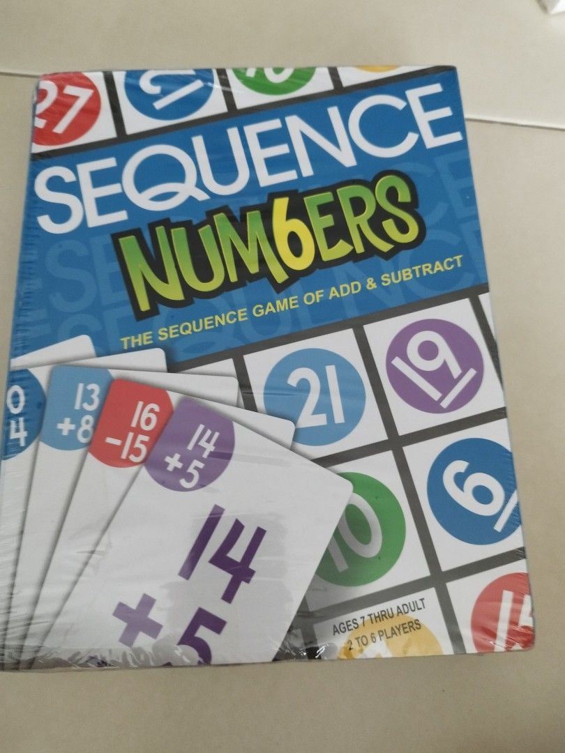 sequence numbers, Hobbies & Toys, Toys & Games on Carousell