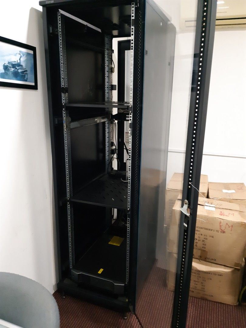 Server rack, Computers & Tech, Office & Business Technology on Carousell