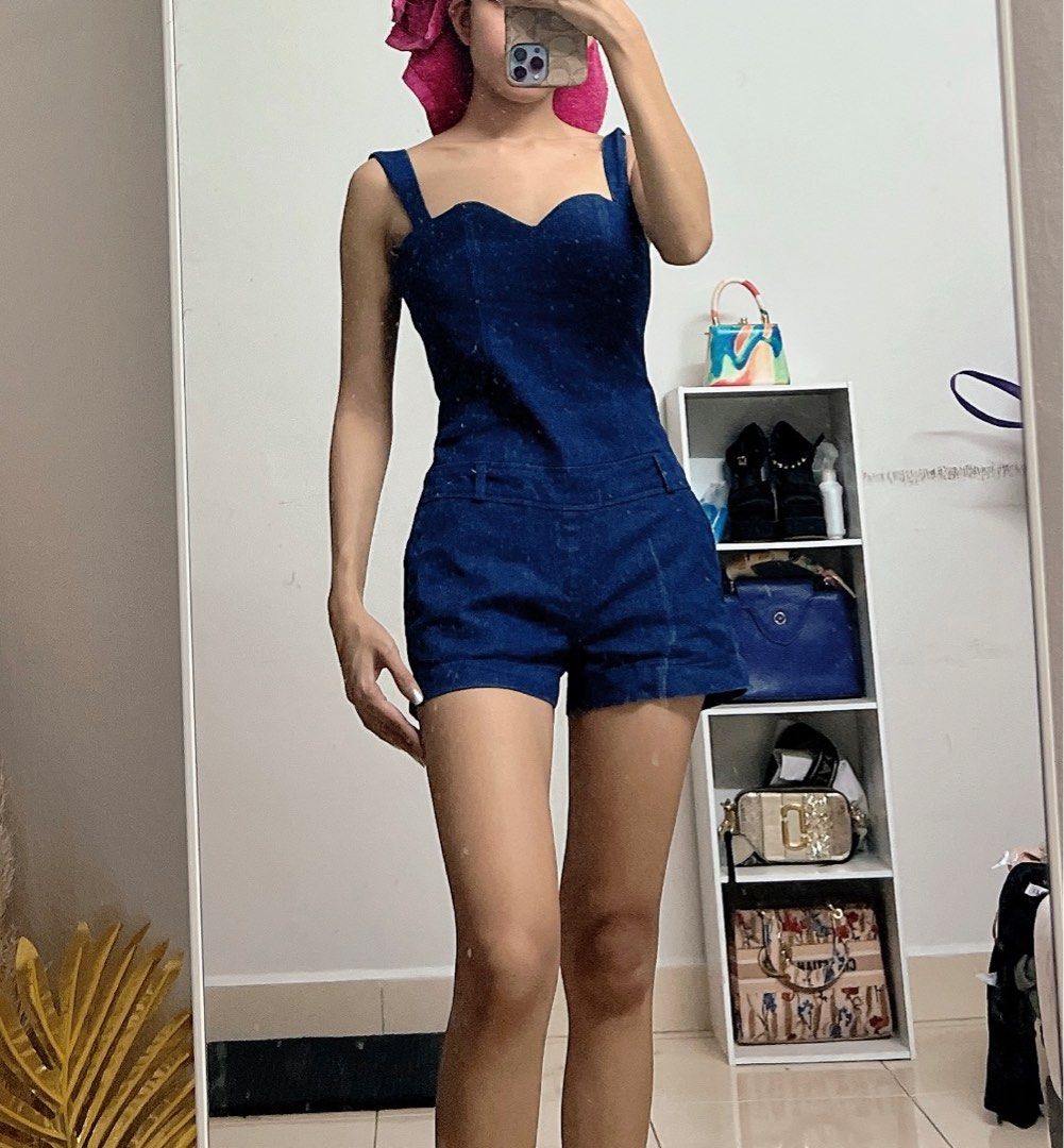 Sexy denim jump short, Women's Fashion, Dresses & Sets, Jumpsuits on ...