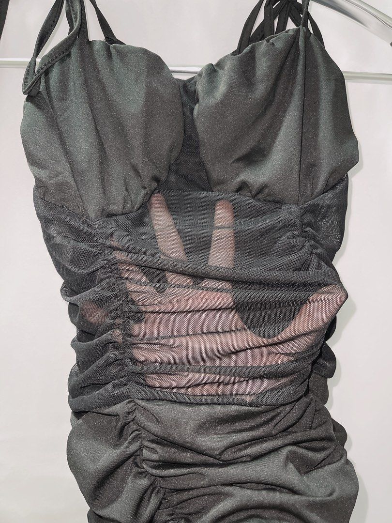 Sexy Translucent Suspender Dress, Women's Fashion, Dresses & Sets ...