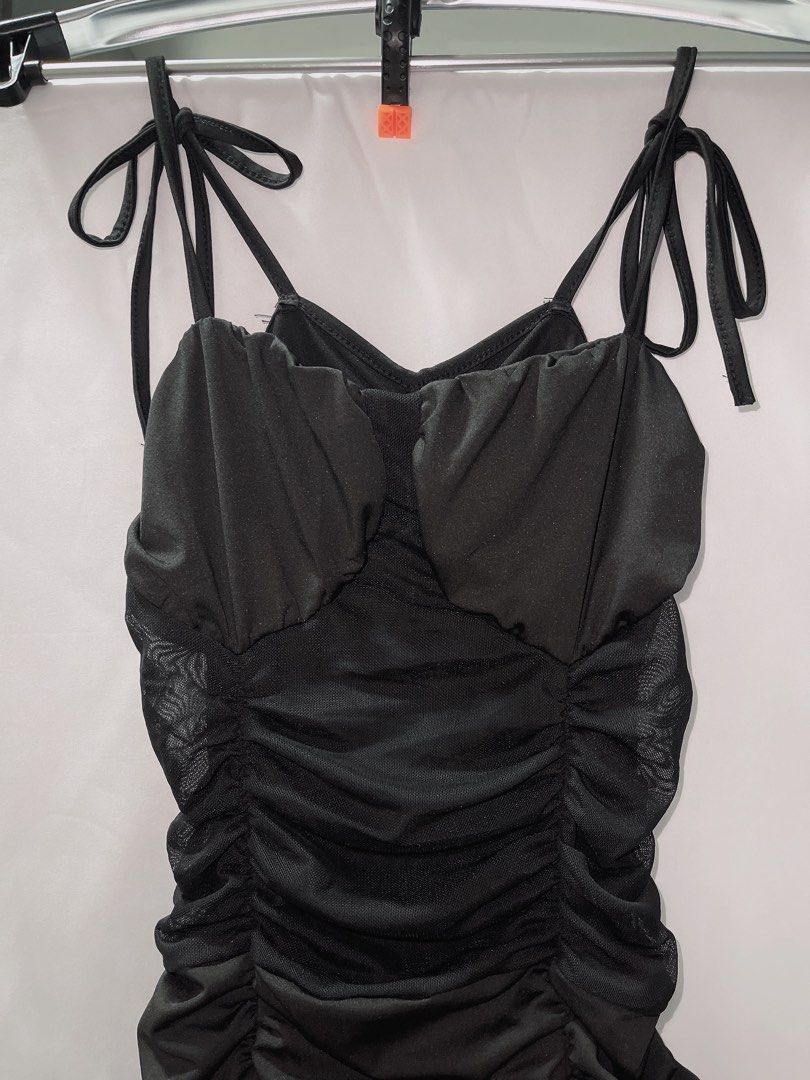 Sexy Translucent Suspender Dress, Women's Fashion, Dresses & Sets ...