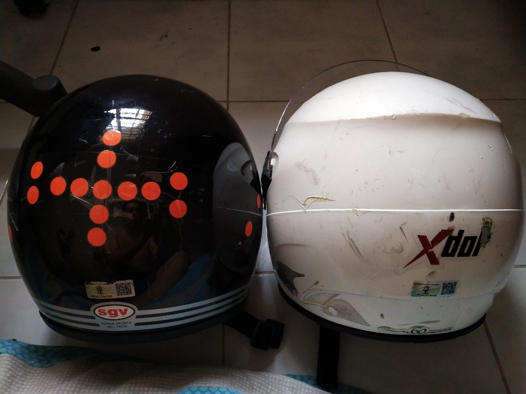 sgv xdot HELMET topi keledar full face shoei, Everything Else, Others ...