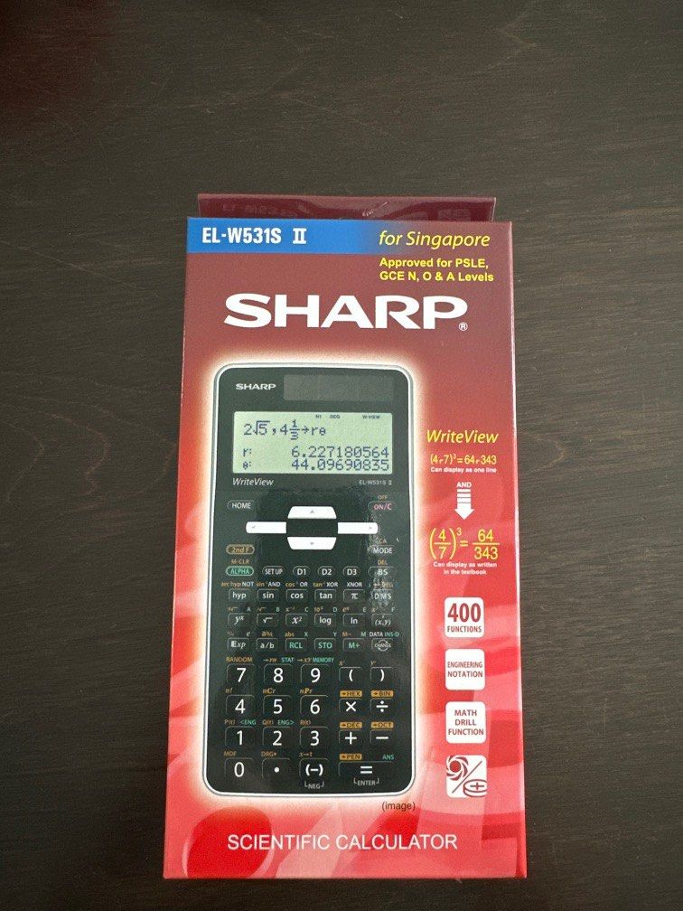 Sharp Scientific Calculator EL-W531S, Hobbies & Toys, Stationery & Craft, Stationery & School ...