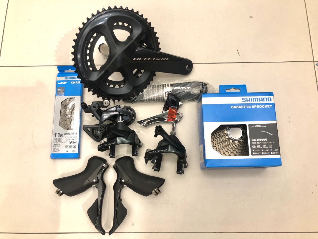 Shimano Ultegra R8000 Rim Brake 11 Speed Groupset, Sports Equipment, Bicycles & Parts, Parts ...