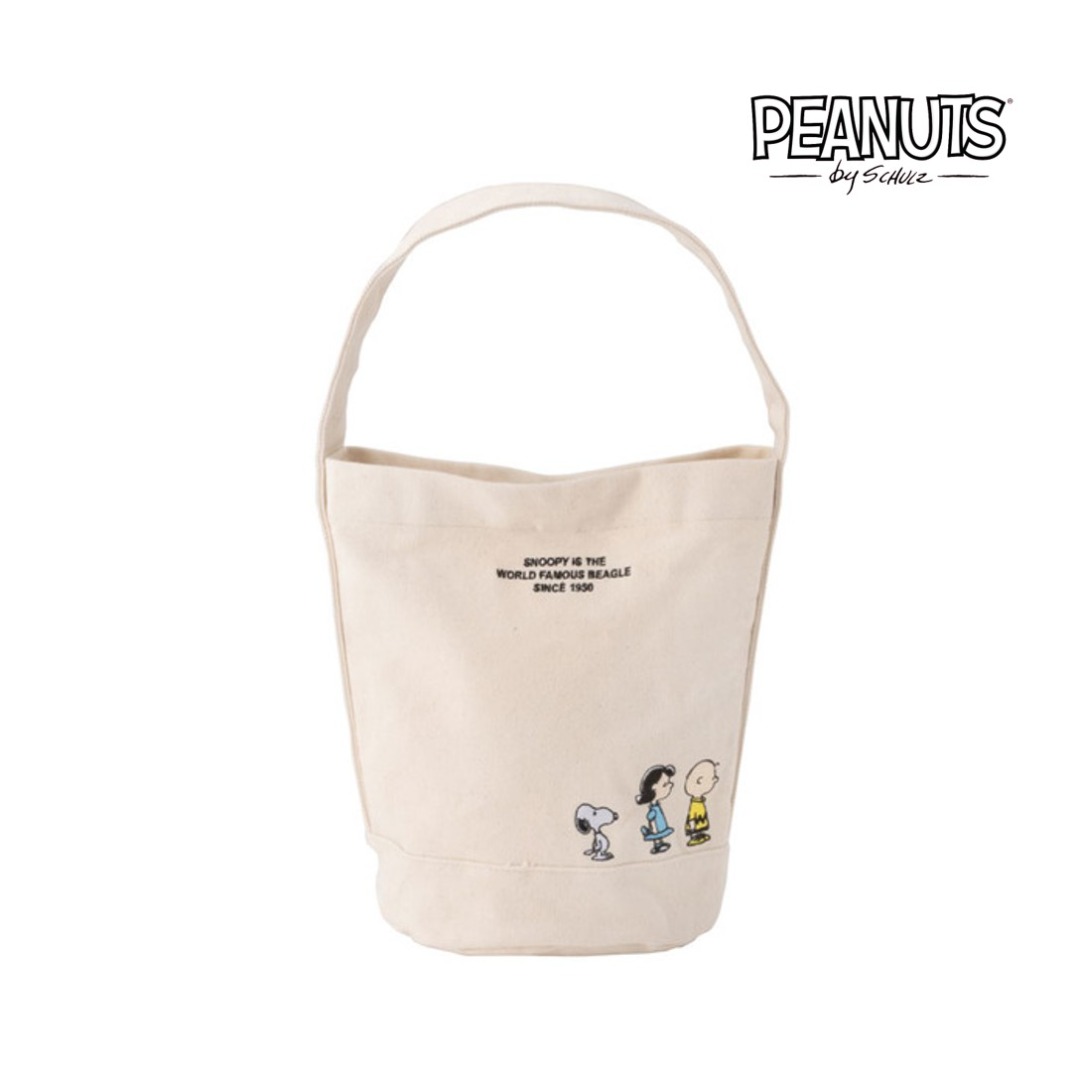 SNOOPY PEANUTS BUCKET TOTE BAG, Women's Fashion, Bags & Wallets, Tote ...