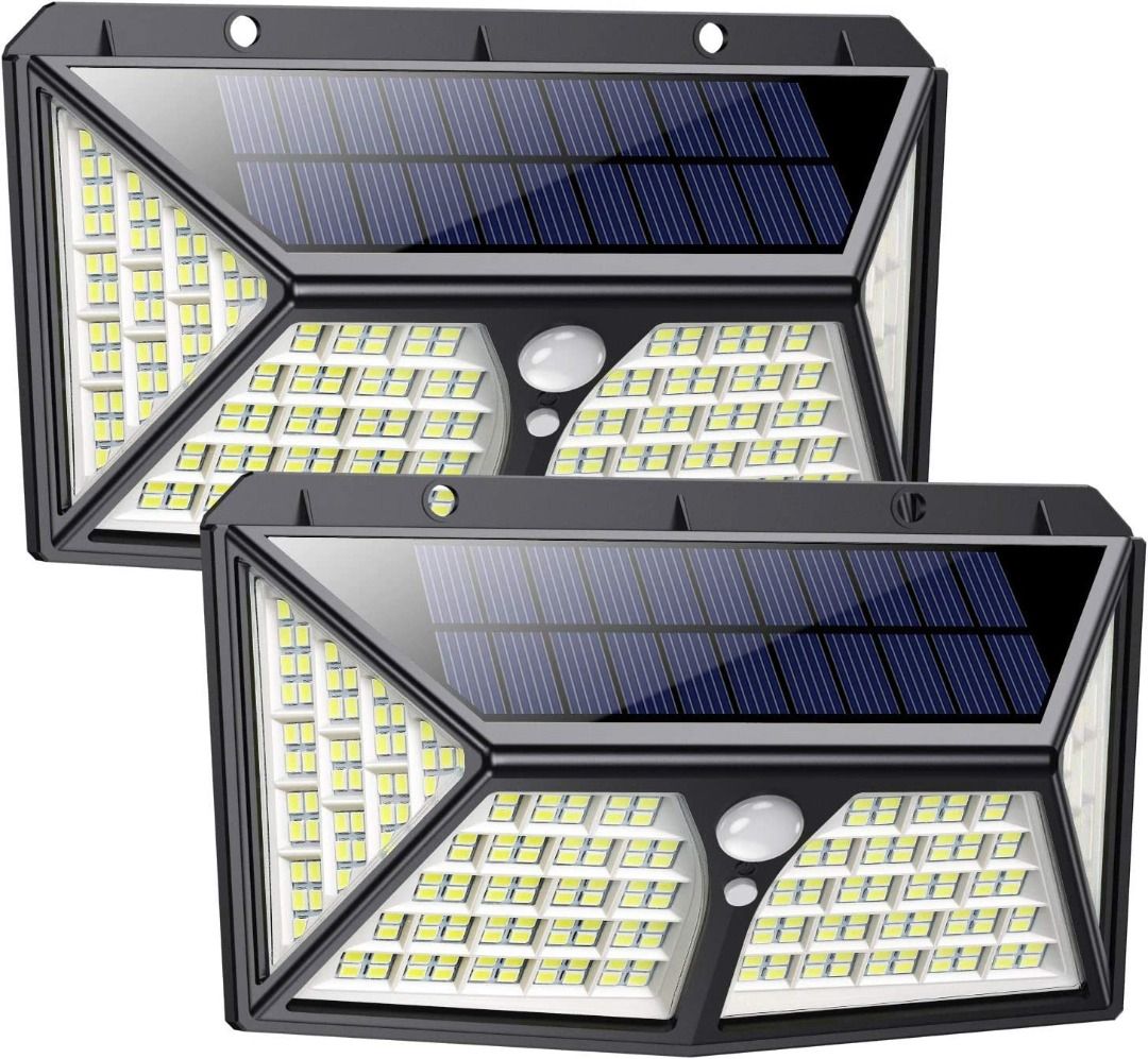 Solar Lights Outdoor 254 LED,【Automatic Illumination】 Feob Solar Motion ...