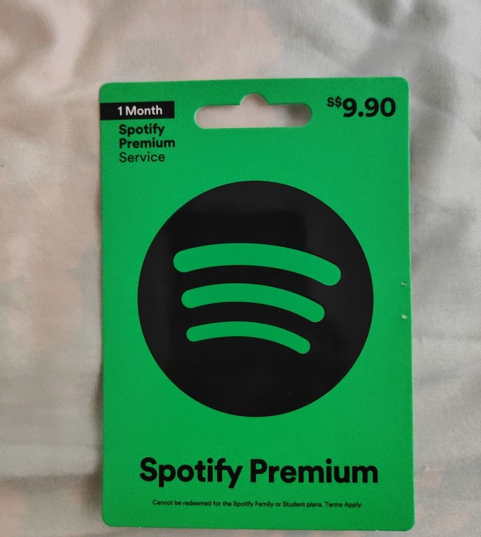 [Authenthic, Highly Reviewed] Spotify Premuim Giftcard credit (physical ...