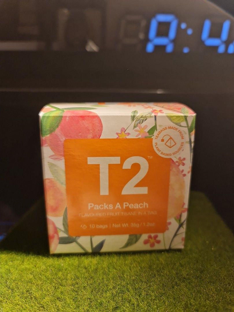T2 tea bag (Packs A Peach), Food & Drinks, Beverages on Carousell