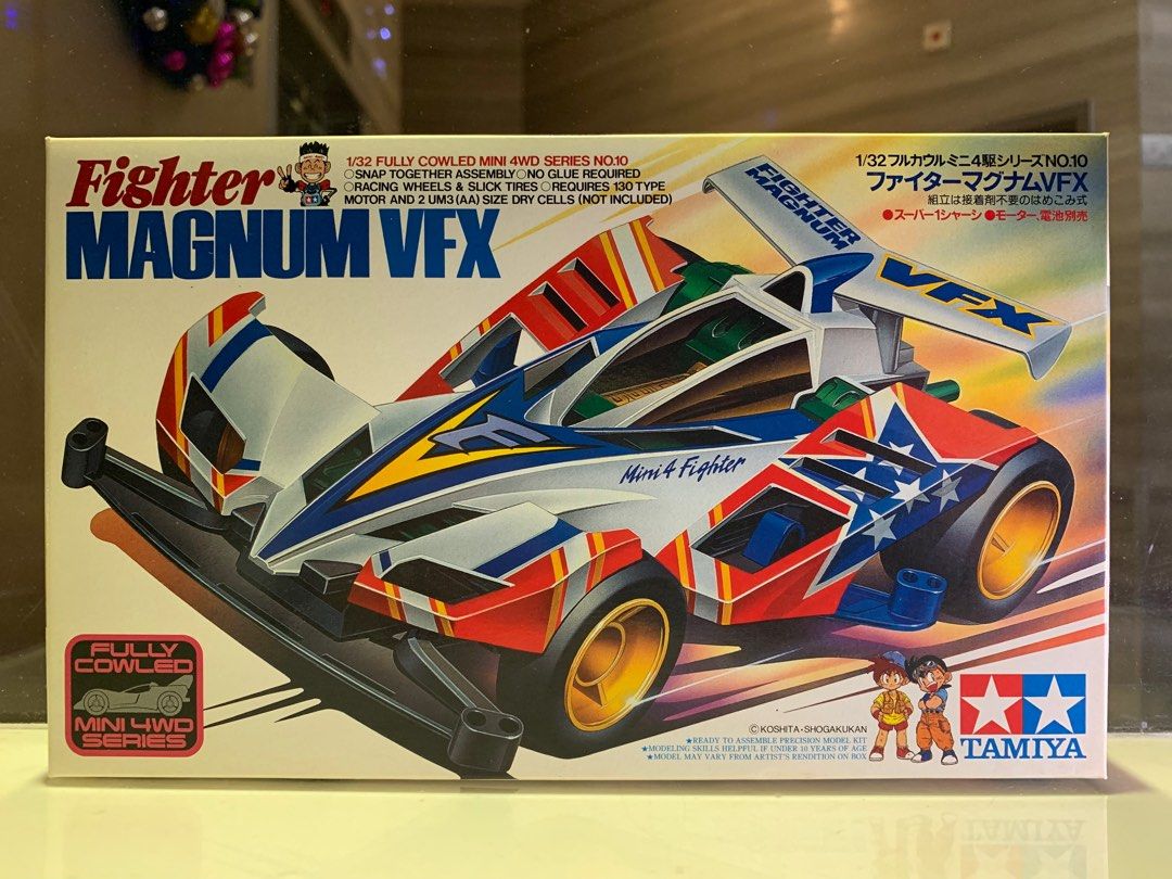 現貨 TAMIYA 田宮 雙星 Mini 4WD 四驅車 Fighter Magnum VFX 麥林 鬥士號 闘士號 (懷舊鐵皮潤滑油 卡通 ...