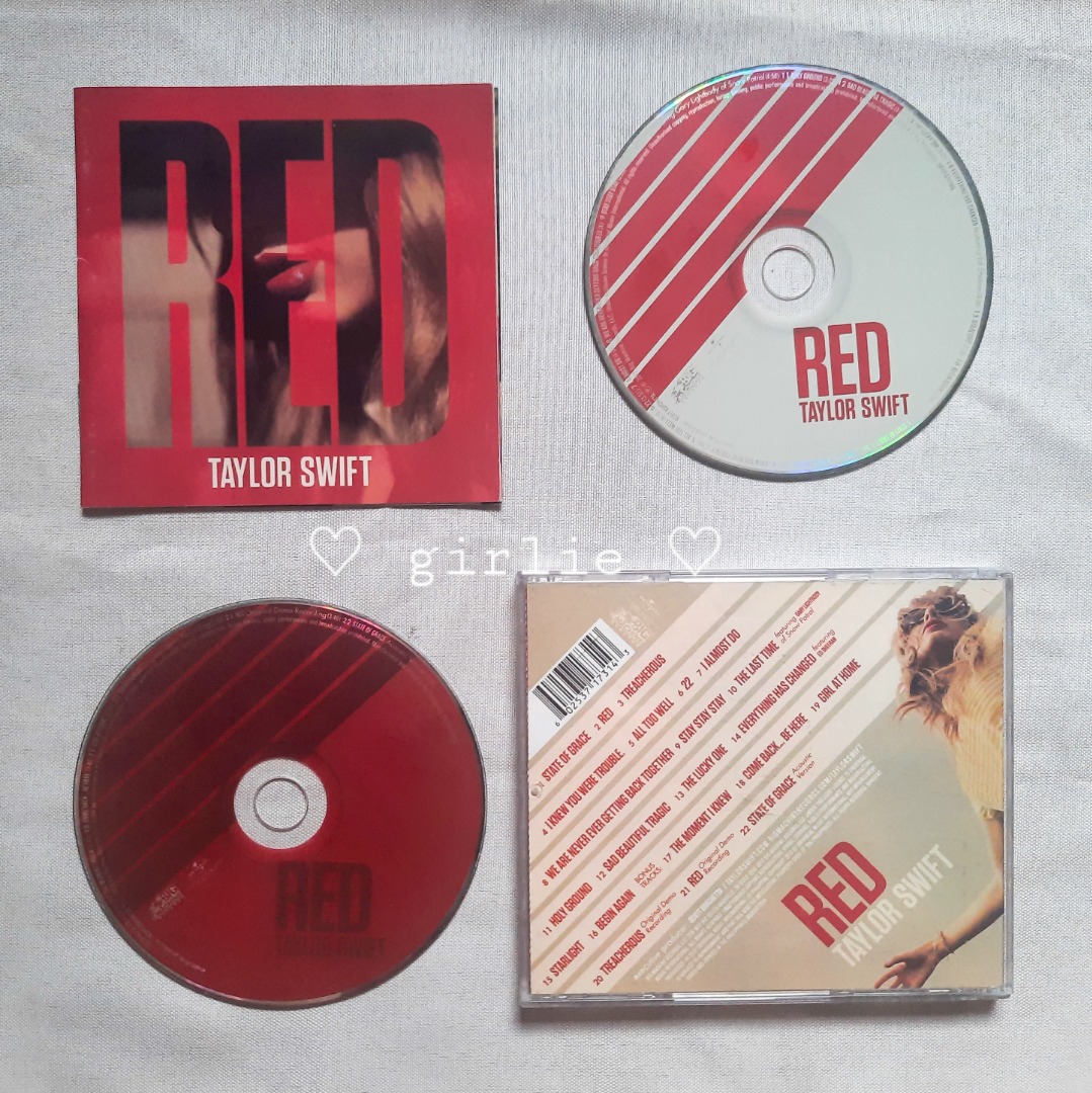 TAYLOR SWIFT - Red Deluxe (DLX) CD Album | Philippines (PH) Edition ...