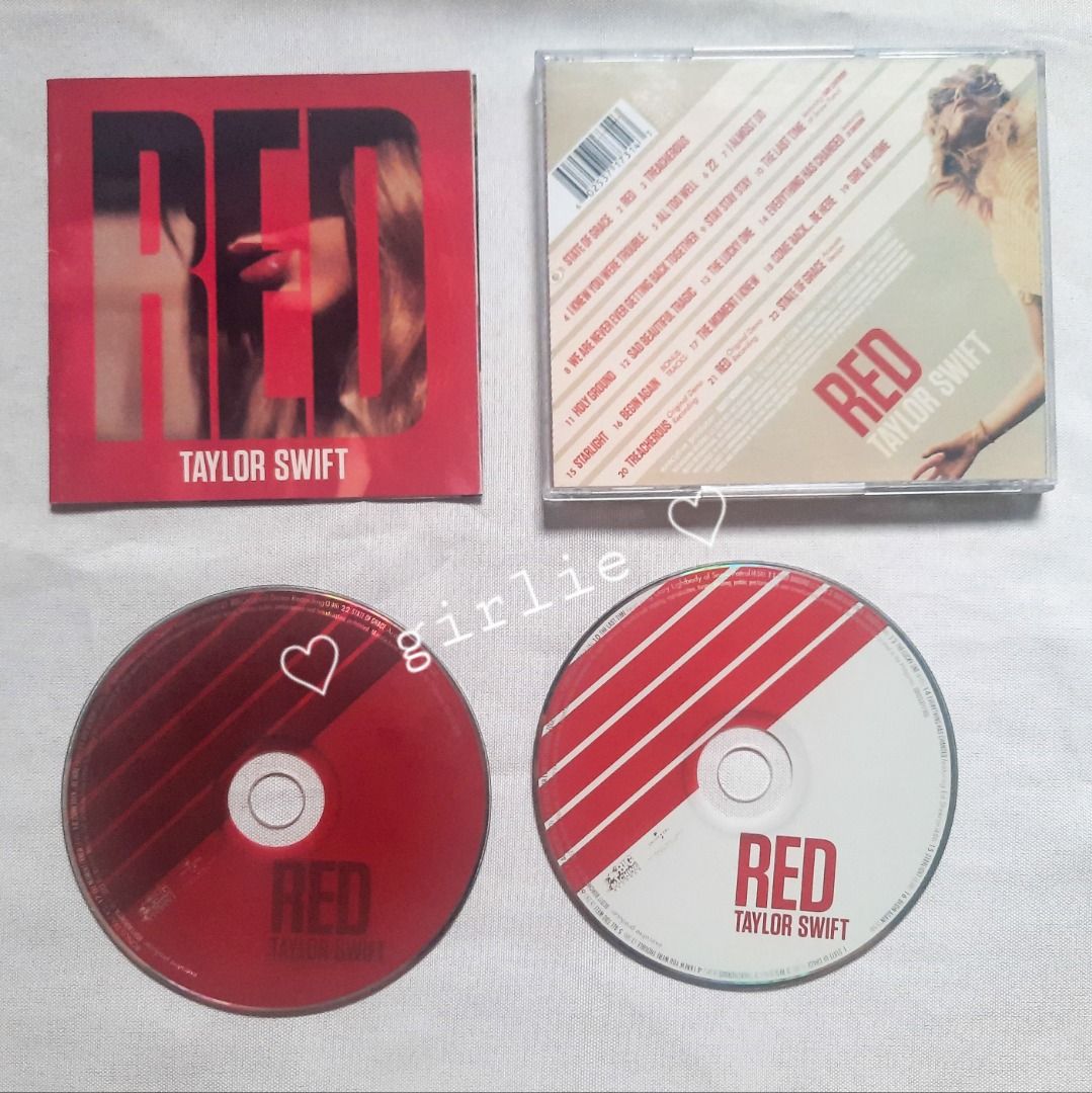 TAYLOR SWIFT - Red Deluxe (DLX) CD Album | Philippines (PH) Edition ...