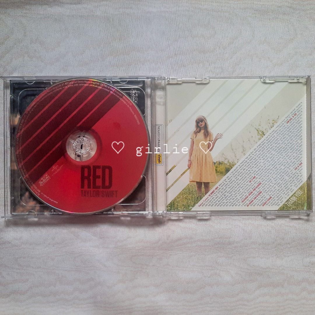 TAYLOR SWIFT - Red Deluxe (DLX) CD Album | Philippines (PH) Edition ...