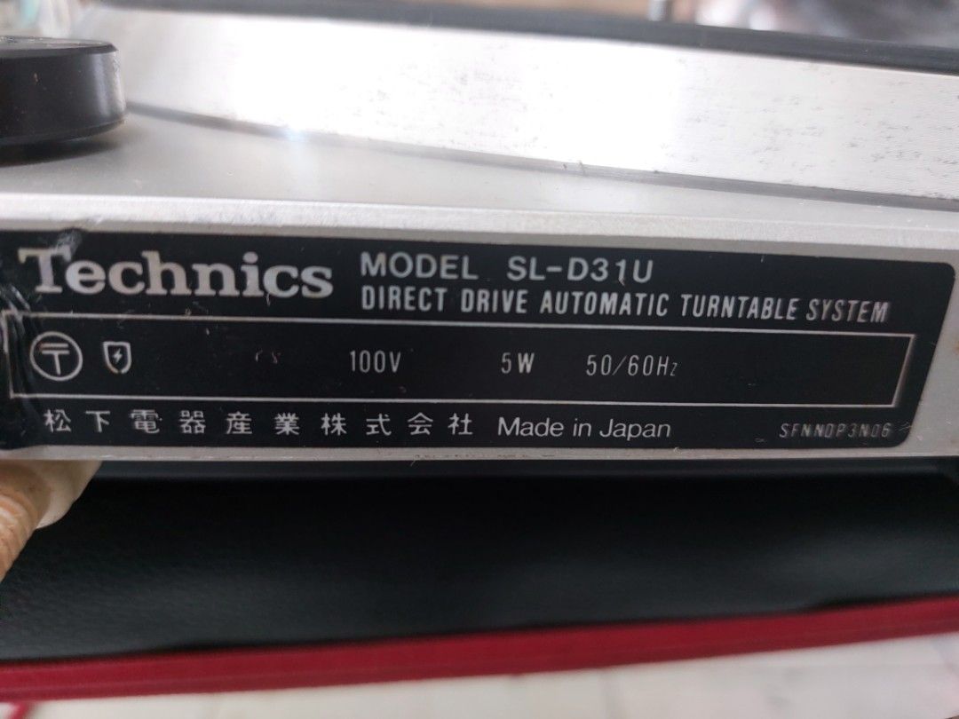 Technics plaka player, Audio, Other Audio Equipment on Carousell