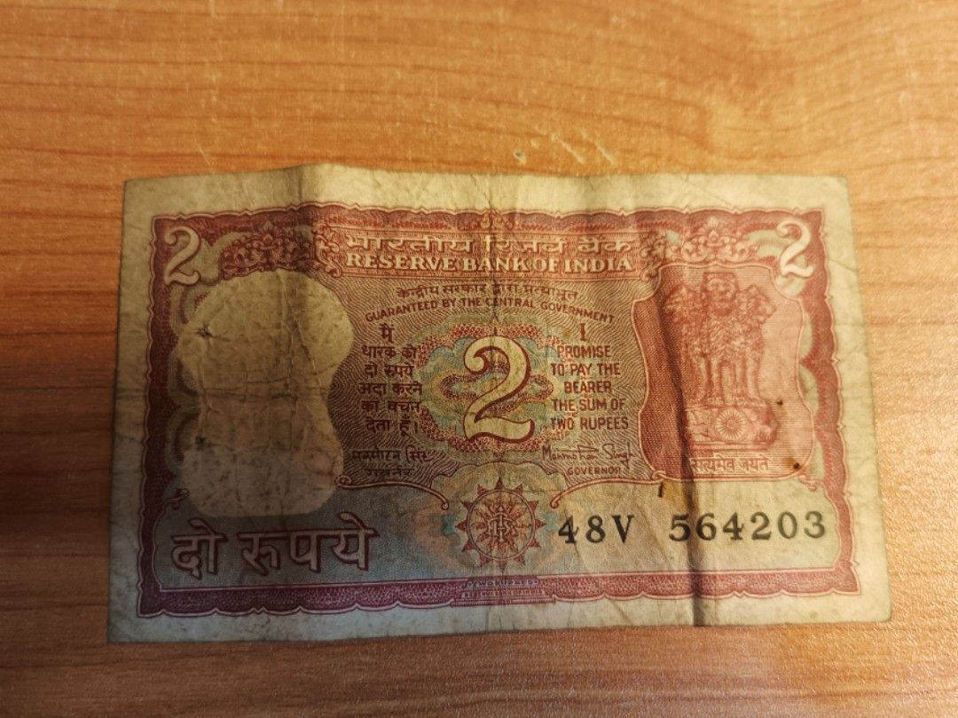 THE RESERVE BANK OF INDIA. TWO RUPEES., Hobbies & Toys, Memorabilia ...
