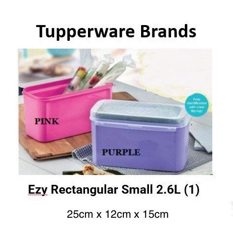 TUPPERWARE Handy Signature Line Rectangular Ezy Keeper 2.6L, Furniture ...