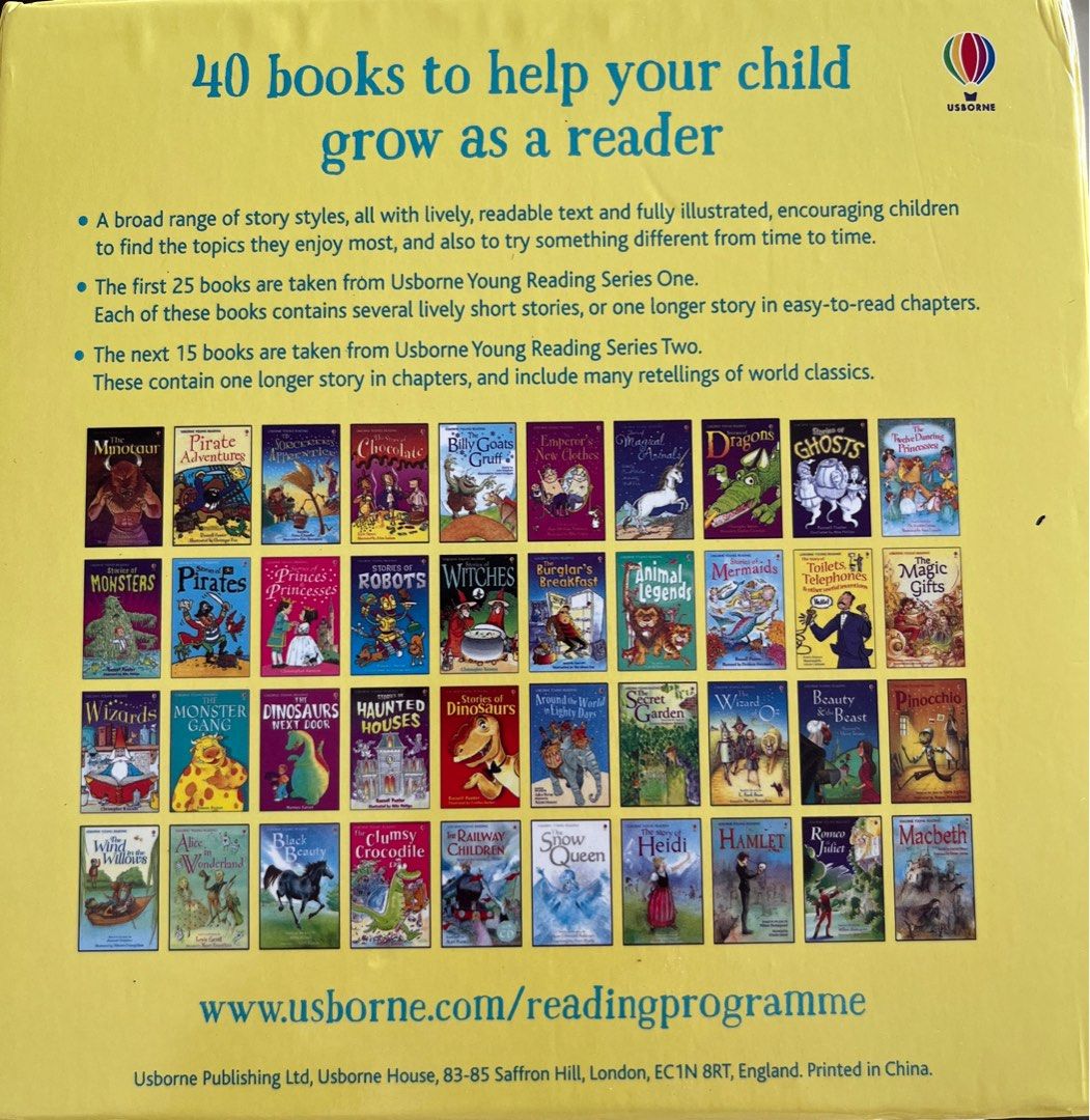 Usborne Reading Collection (My 3rd Library), Hobbies & Toys, Books ...