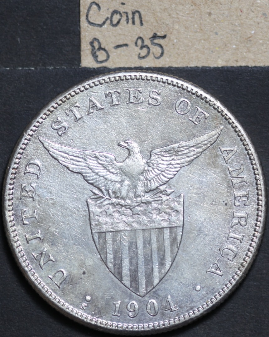 USPI Philippines 1904 S Big silver coin, Hobbies & Toys, Memorabilia ...