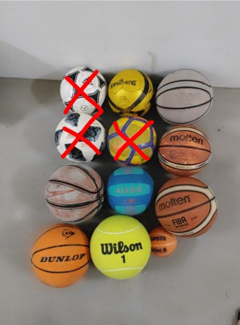 Various Sports Balls Basketball Soccer Ball Handball Tennis Ball ...