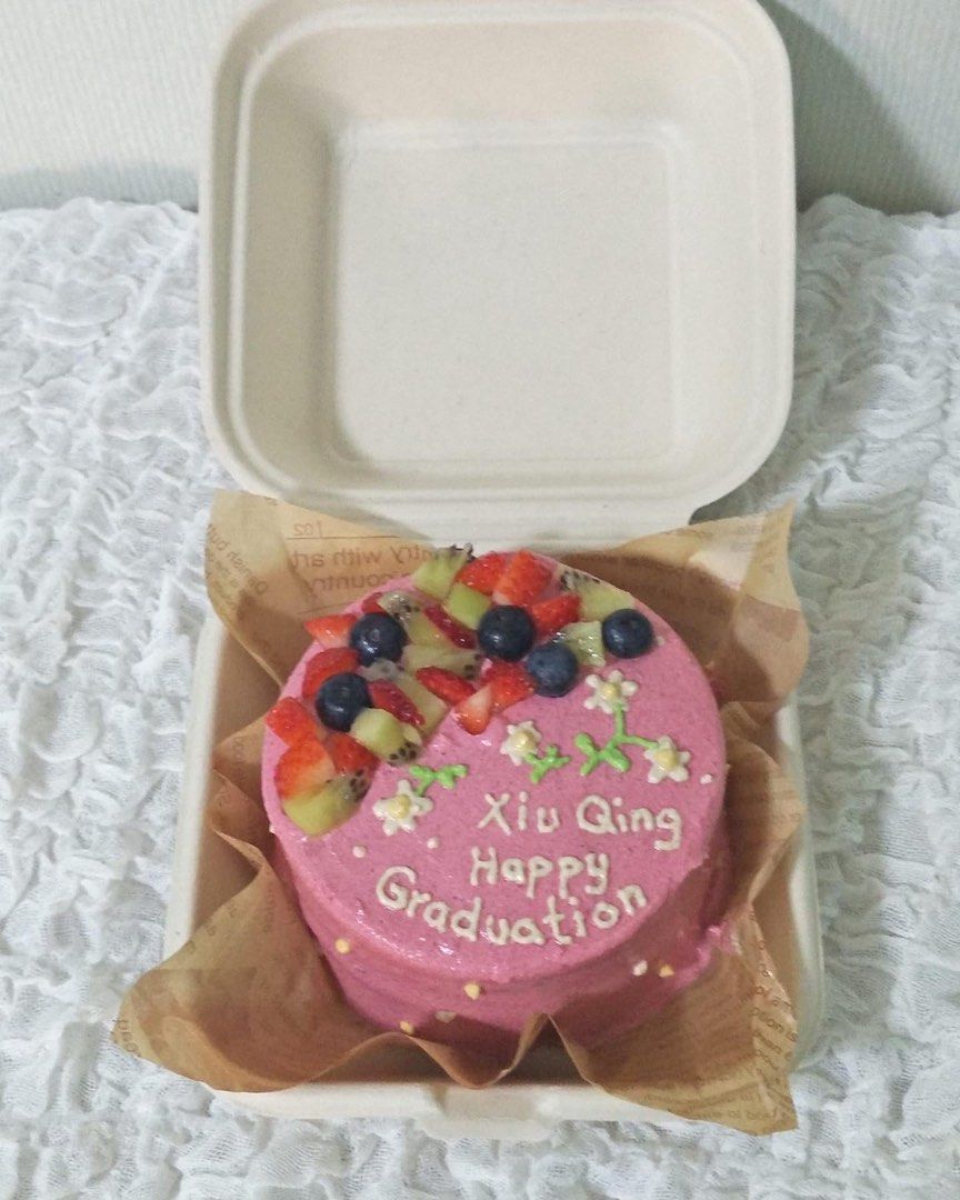 Vegan bento cake 4 inch for birthday, anniversary, celebration, party ...