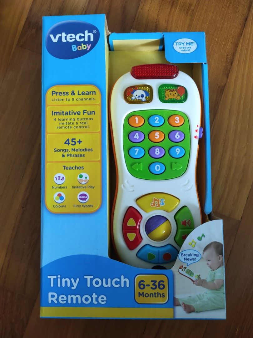 VTech baby Tiny Touch Remote, Babies & Kids, Infant Playtime on Carousell