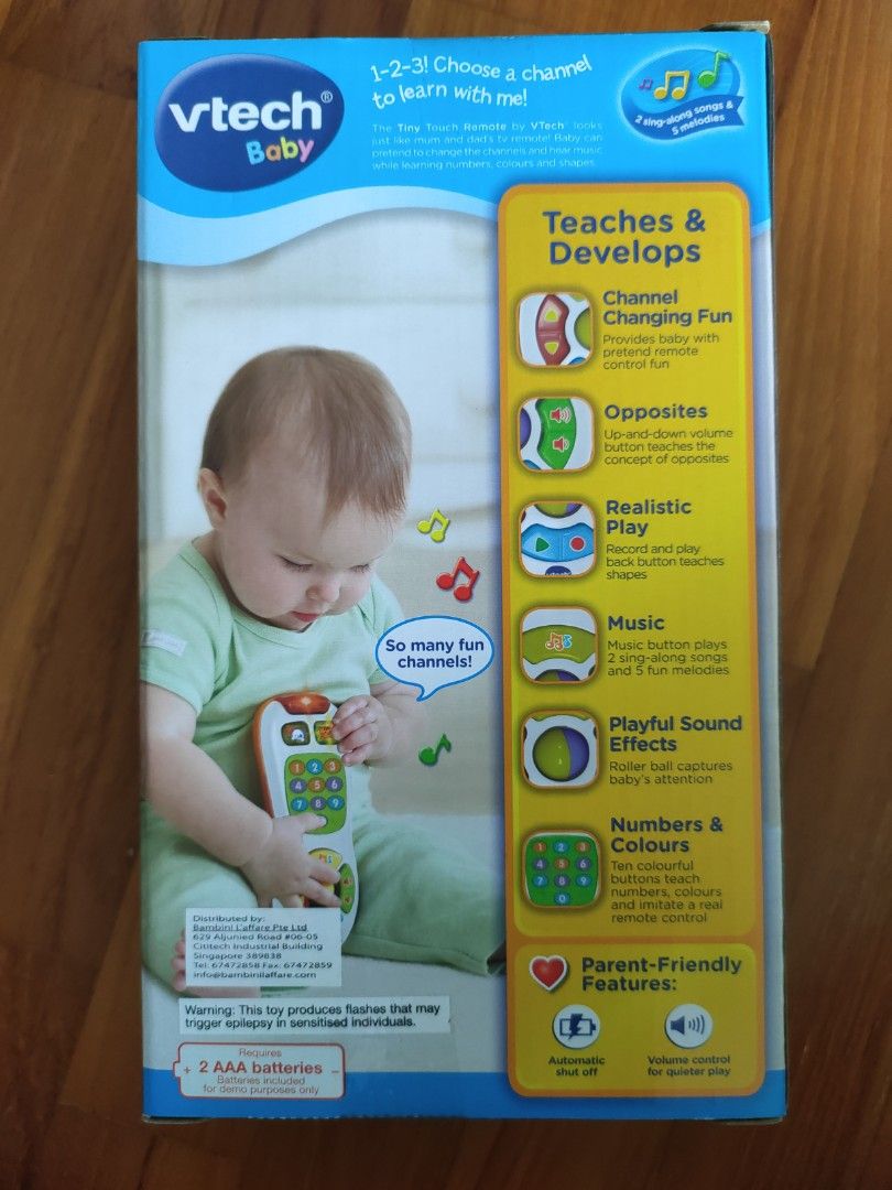 VTech baby Tiny Touch Remote, Babies & Kids, Infant Playtime on Carousell