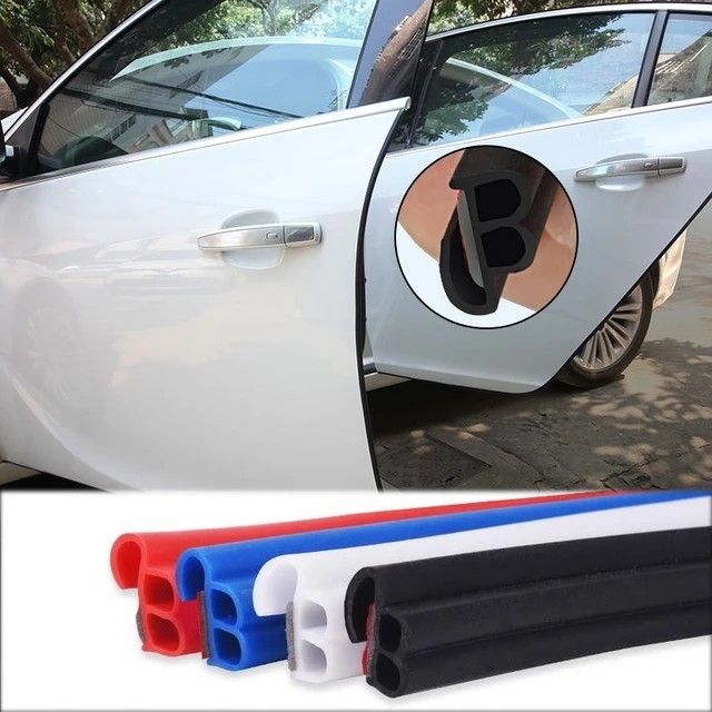 WHITE BJ 2in1 car door rubber for protecting door sides and ...