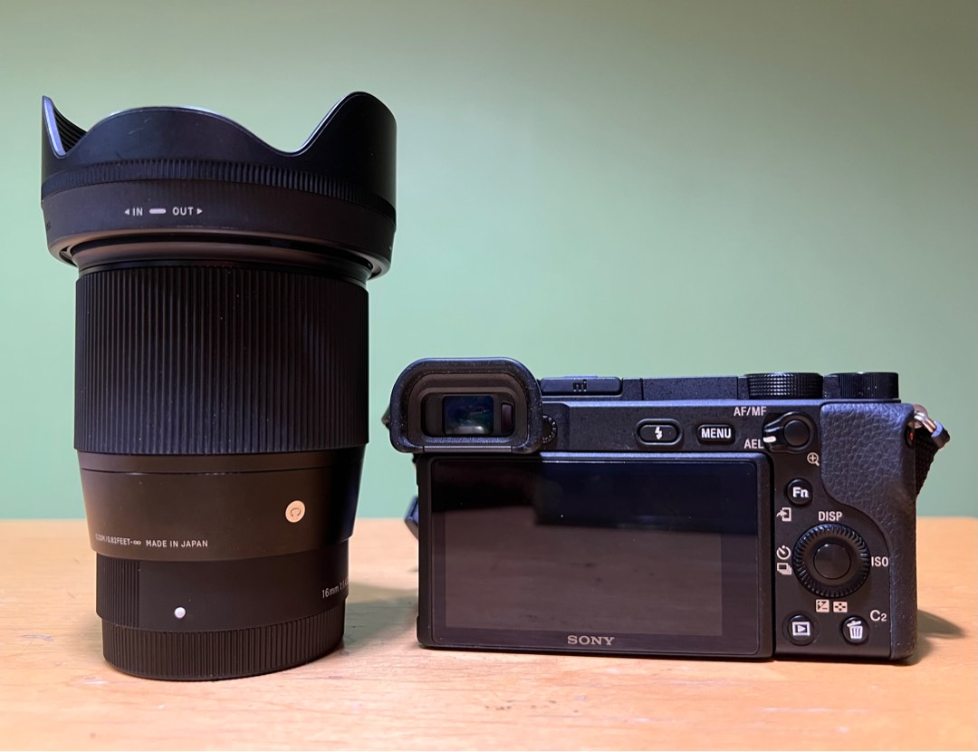 Sony A6400 + Sigma 16mm f1.4 + More, Photography, Cameras on Carousell