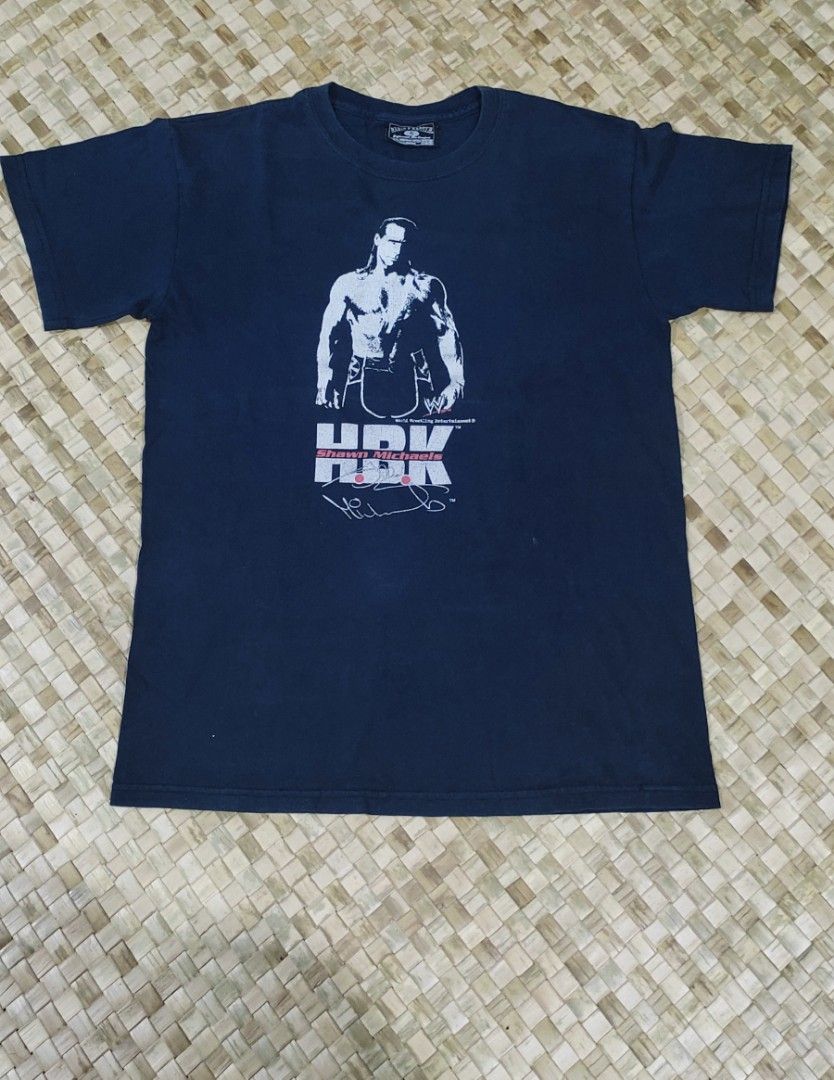 WWE SHAWN MICHAEL HBK, Men's Fashion, Tops & Sets, Tshirts & Polo Shirts on Carousell