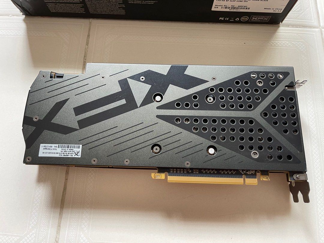 XFX AMD Radeon RX480 8GB Black edition GPU, Computers & Tech, Parts ...