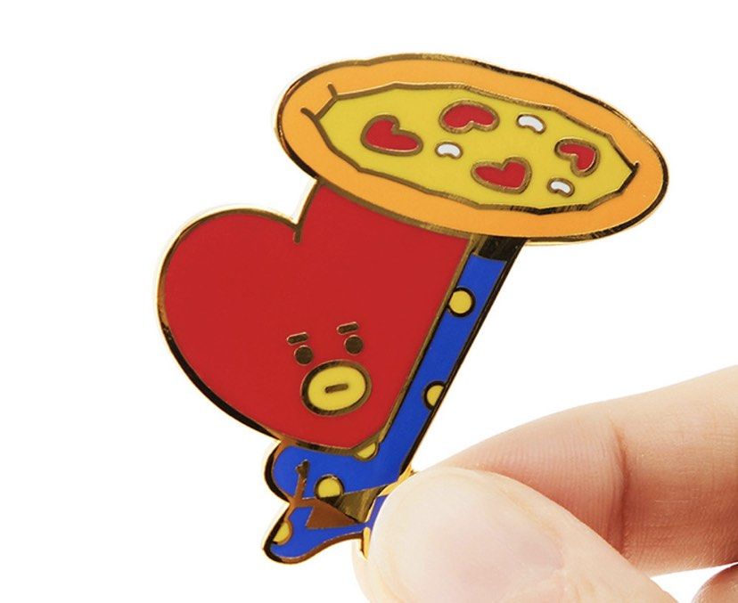 [XMAS SALE] BT21 Tata Pizza Magnet set, Hobbies & Toys, Memorabilia ...