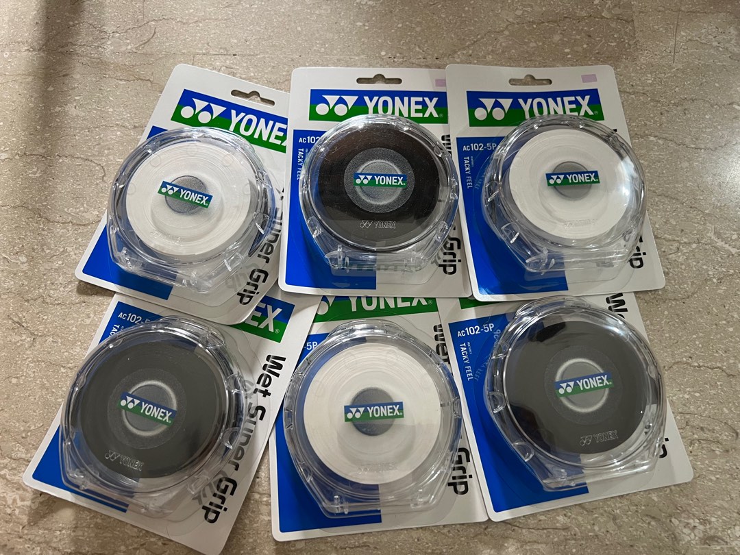 Yonex ac102 super grip with case, Sports Equipment, Sports & Games, Racket & Ball Sports on ...
